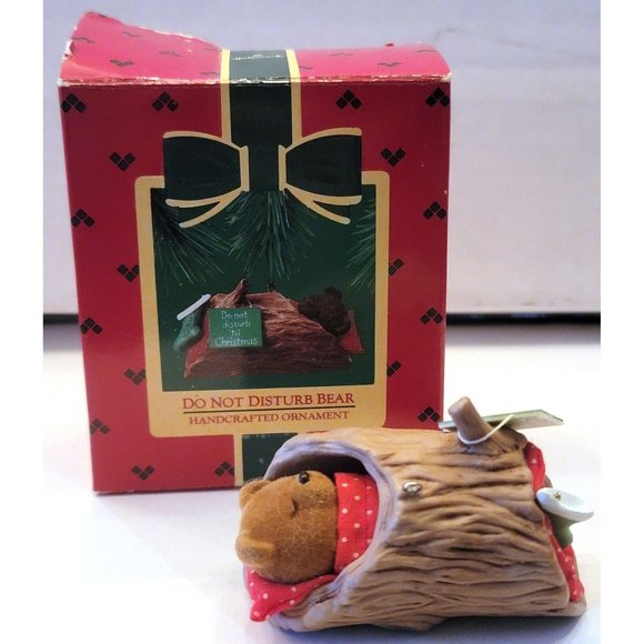 Hallmark | Holiday | Hallmark Do Not Disturb Bear Christmas Ornament ...